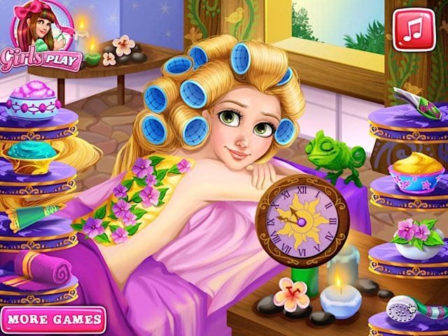 BLONDE PRINCESS SPA DAY onlinespel | POMU Spel