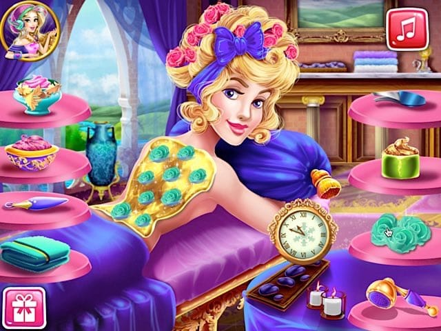 SLEEPING PRINCESS SPA DAY onlinespel | POMU Spel