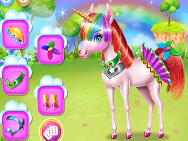 UNICORN BEAUTY SALON onlinespel | POMU Spel