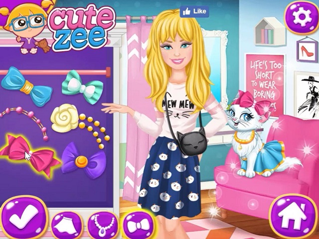 BARBIE AND KITTY FASHIONISTA onlinespel | POMU Spel