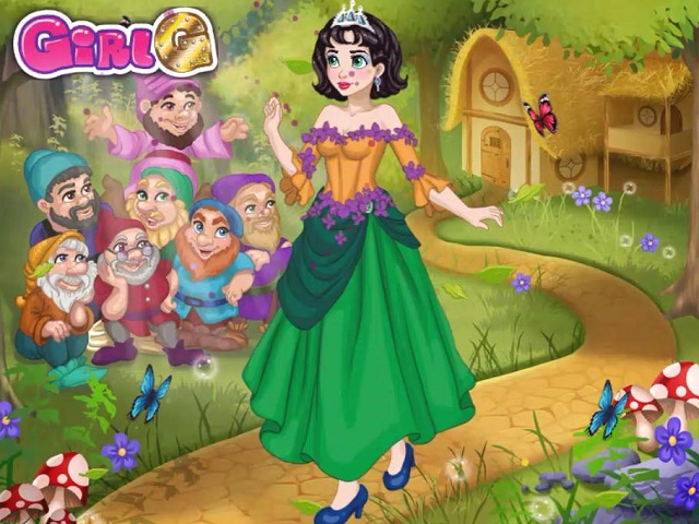 SNOW WHITE FAIRYTALE DRESS UP onlinespel | POMU Spel