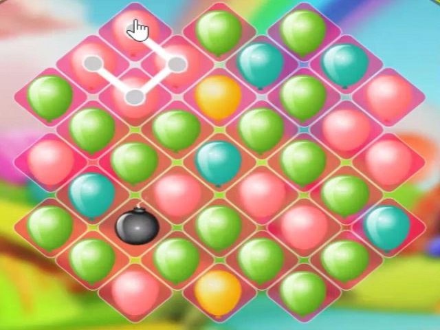 BALLOONS PATH SWIPE onlinespel | POMU Spel