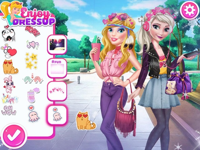 BARBIE AND ELSA OOTD onlinespel | POMU Spel