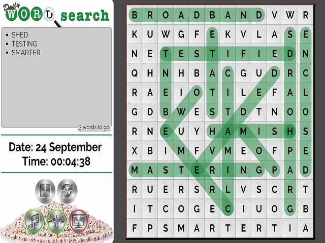 DAILY WORD SEARCH onlinespel | POMU Spel