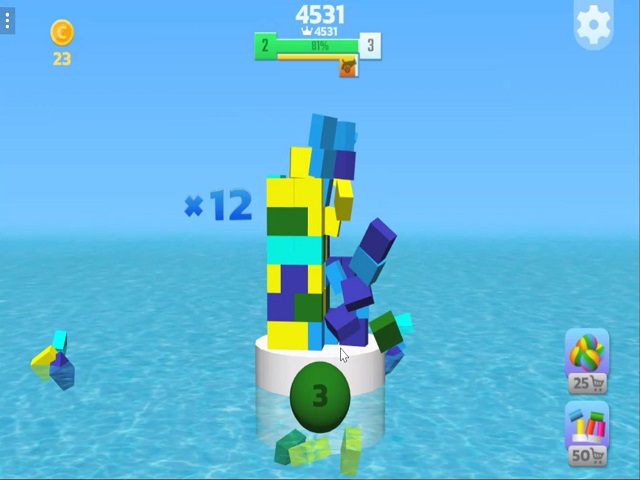 TOWER CRASH 3D onlinespel | POMU Spel