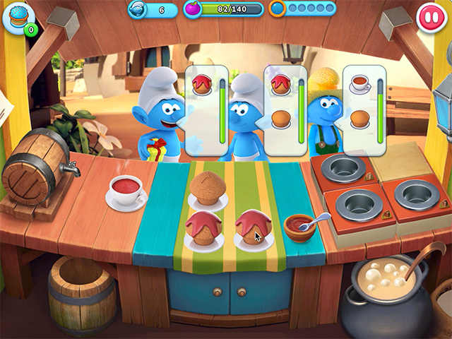 THE SMURFS COOKING onlinespel | POMU Spel